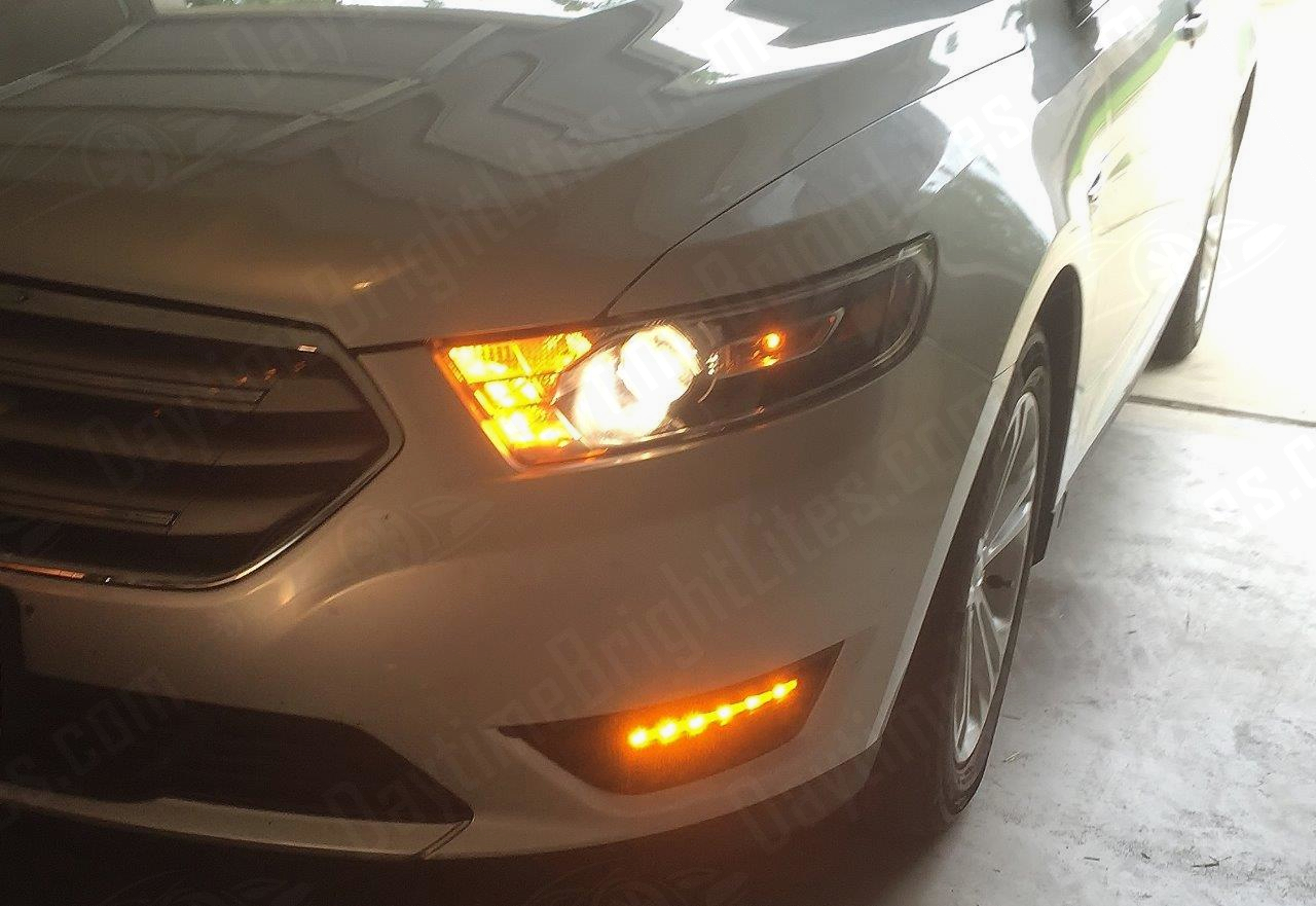 Headlights For FORD TAURUS 2015 2018 Car DRL Daytime Running Lights Headlights For FORD TAURUS 2015 2018 Car DRL Daytime Running Lights